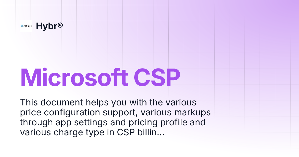 Microsoft CSP | Hybr®